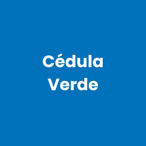 ll Cédula Verde⚡ ¿Qué es y Cómo Obtenerla [ GUÍA 2023]